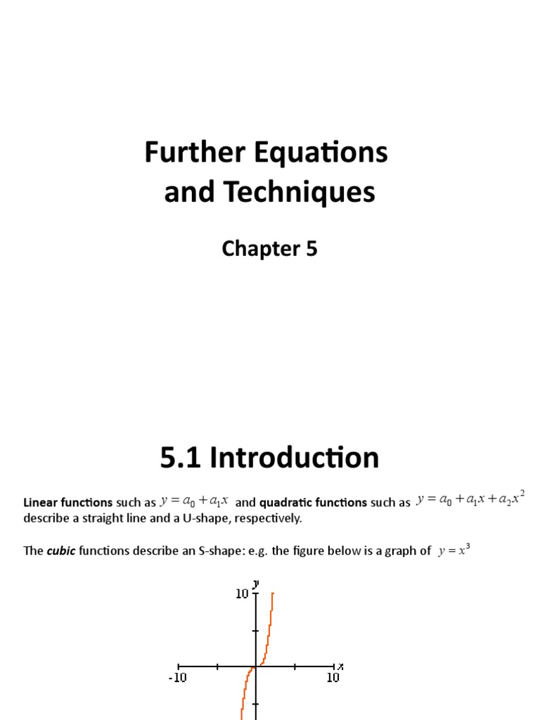 Further Equations and Techniques | PDF | Asymptote | Equations
