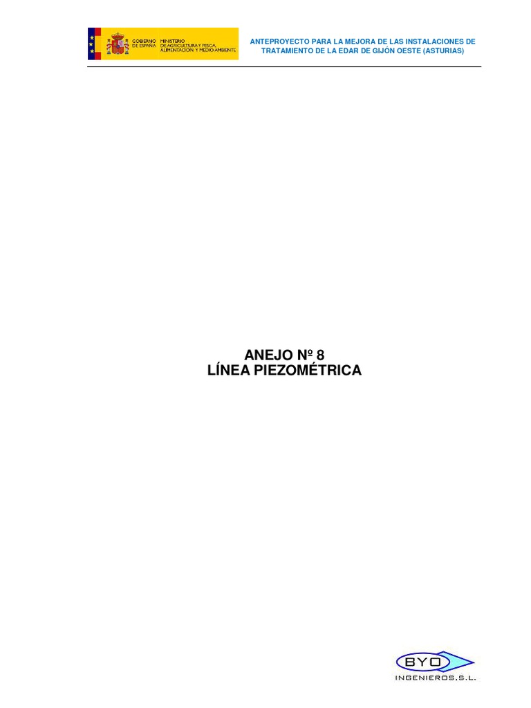 DOC20191218175808Anejo 08 Linea Piezometrica | PDF | Descarga ...