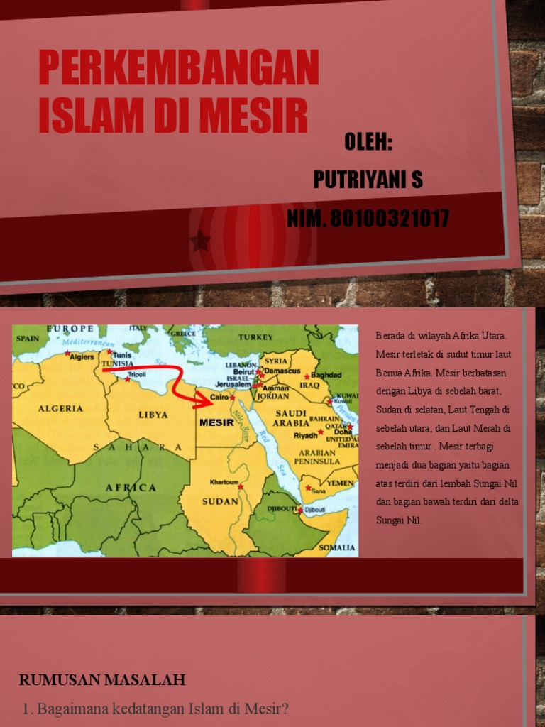 Perkembangan Islam Di Mesir | PDF | Politik | Agama & Spiritualitas