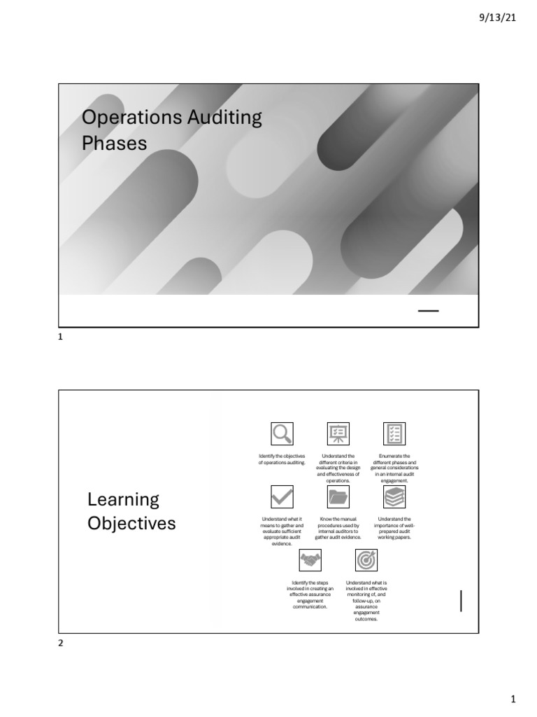 Phases of Operations Auditing | PDF | Audit | Internal Audit