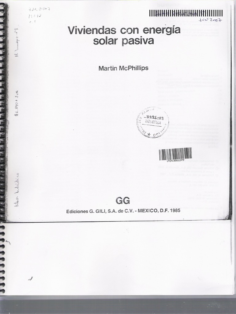 McPHILLIPS, MARTIN - Viviendas Con Energia Solar Pasiva | PDF