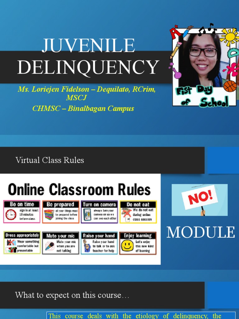 JUVENILE DELINQUENCY MODULE | PDF | Juvenile Delinquency | Intellectual Disability