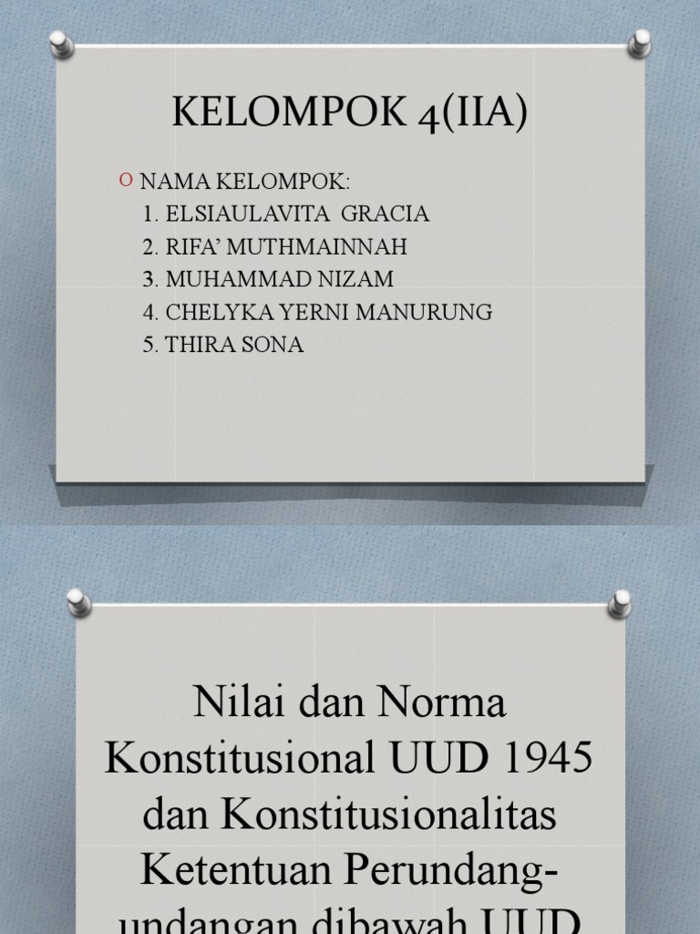Nilai Dan Norma Konstitusional Uud Nri 1945 Dan Konstitusionalitas Pdf 