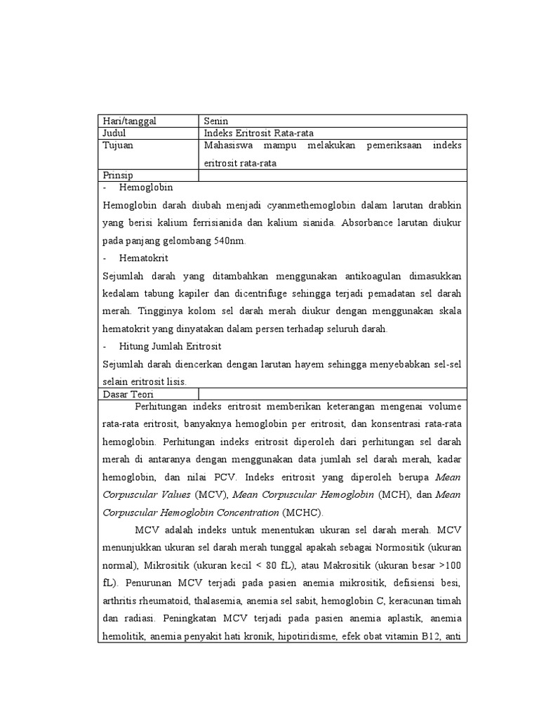 Indeks Eritrosit Pdf