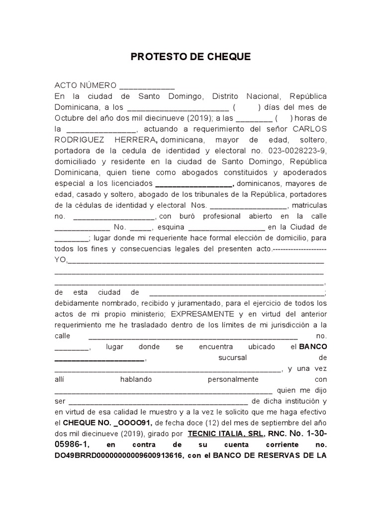 Protesto de Cheques | PDF | Cheque | Bancos