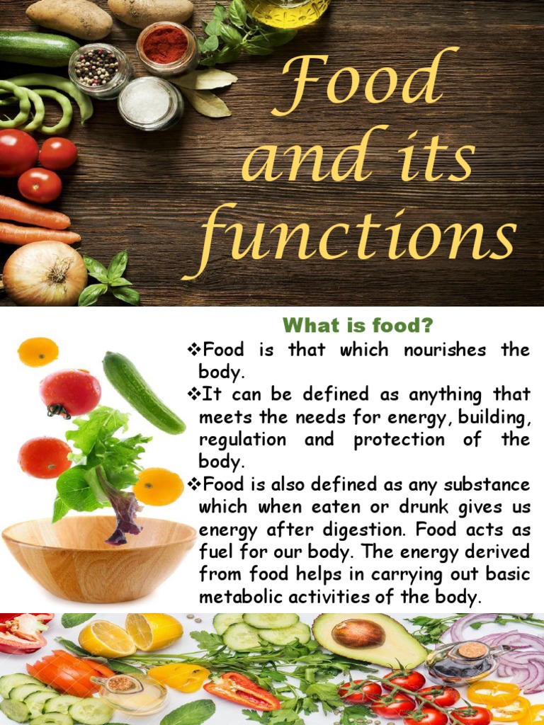 Functions of Food Explained | PDF | Foods | Carbohydrates