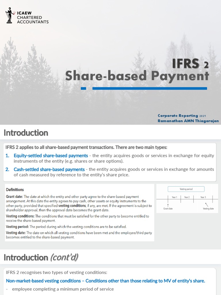 IFRS 2 Share Based Payment | PDF | Equity (Finance) | Subsidiary