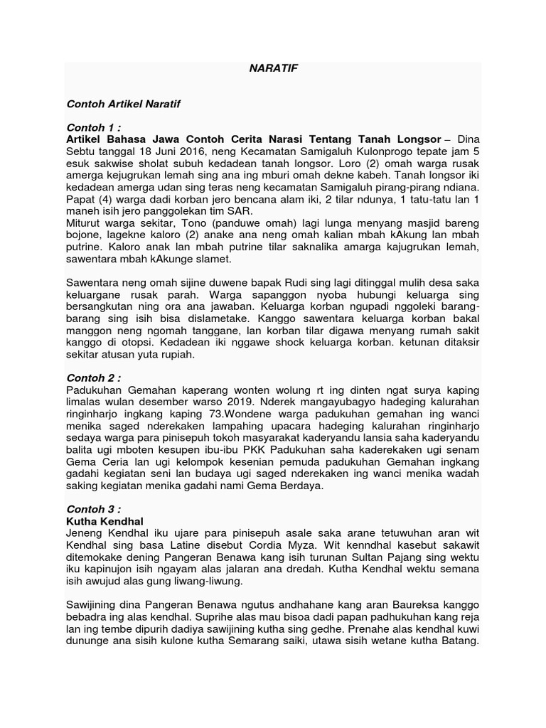 NARATIF | PDF | Seni