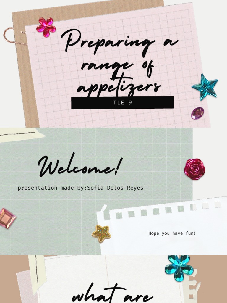Presenting Appetizers | PDF | Hors D'oeuvre | Foods