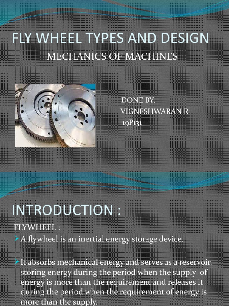 Flywheel Types and Design | PDF | Engines | Mechanical Engineering