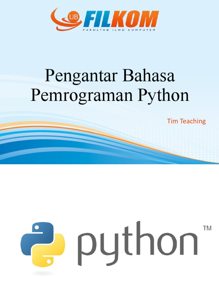 Panduan Dasar Pemrograman Python | PDF