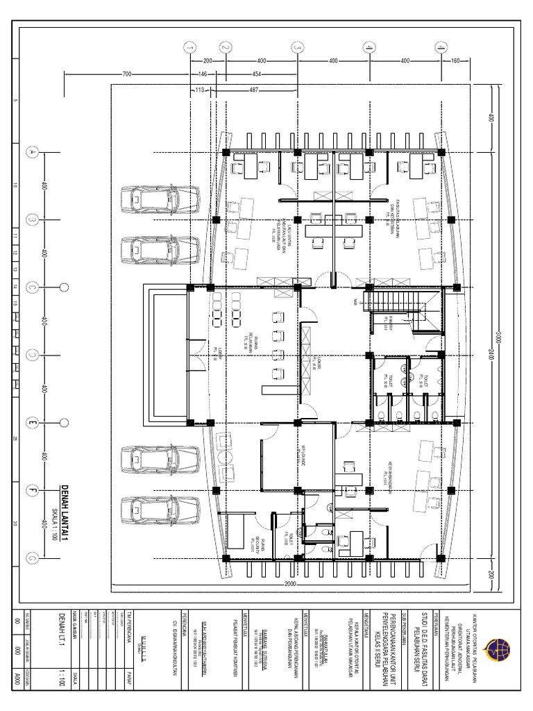 Denah Kantor Lt.01 | PDF