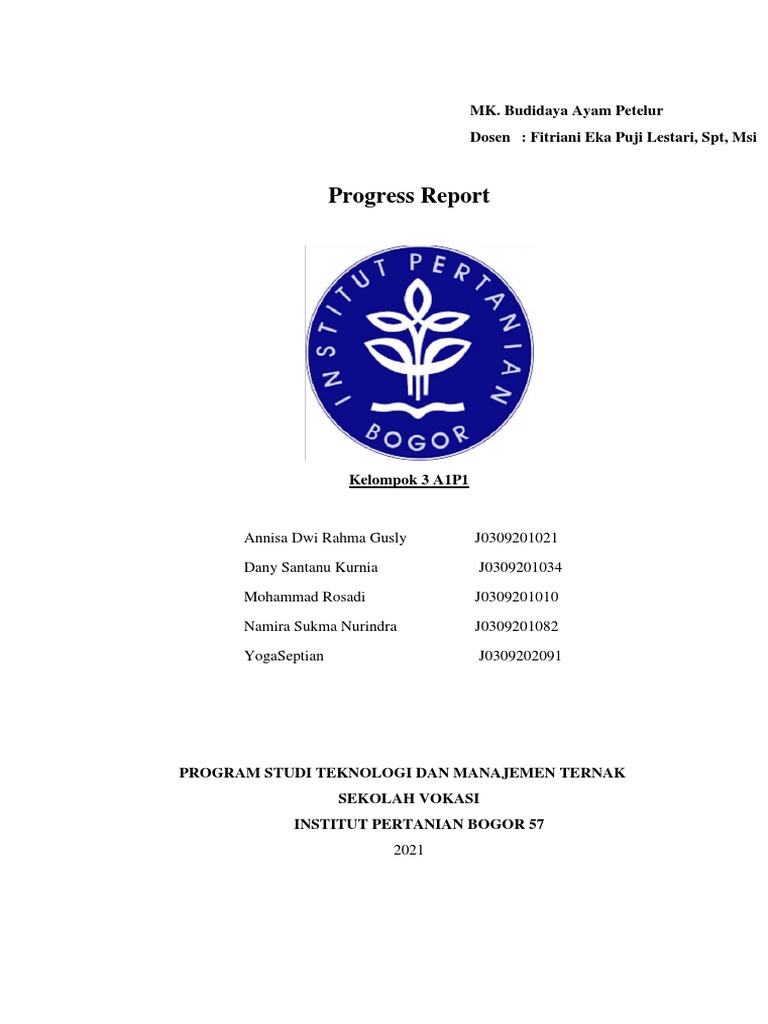 Progress Report5 - Kelompok 3 - A1P1.1 | PDF
