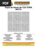 Sopa de Letras: Patrimonio Cultural | PDF | Antropología cultural