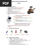WALL-E Movie Worksheet and Questions | PDF