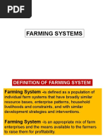 Farming System Components & Their Maintenance | PDF | Livestock | Farmer