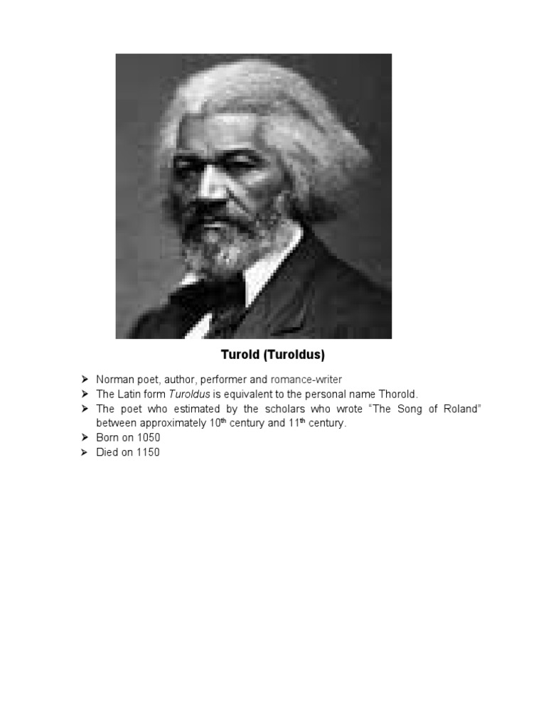 Turold (Turoldus) : Romance-Writer | PDF | Classics