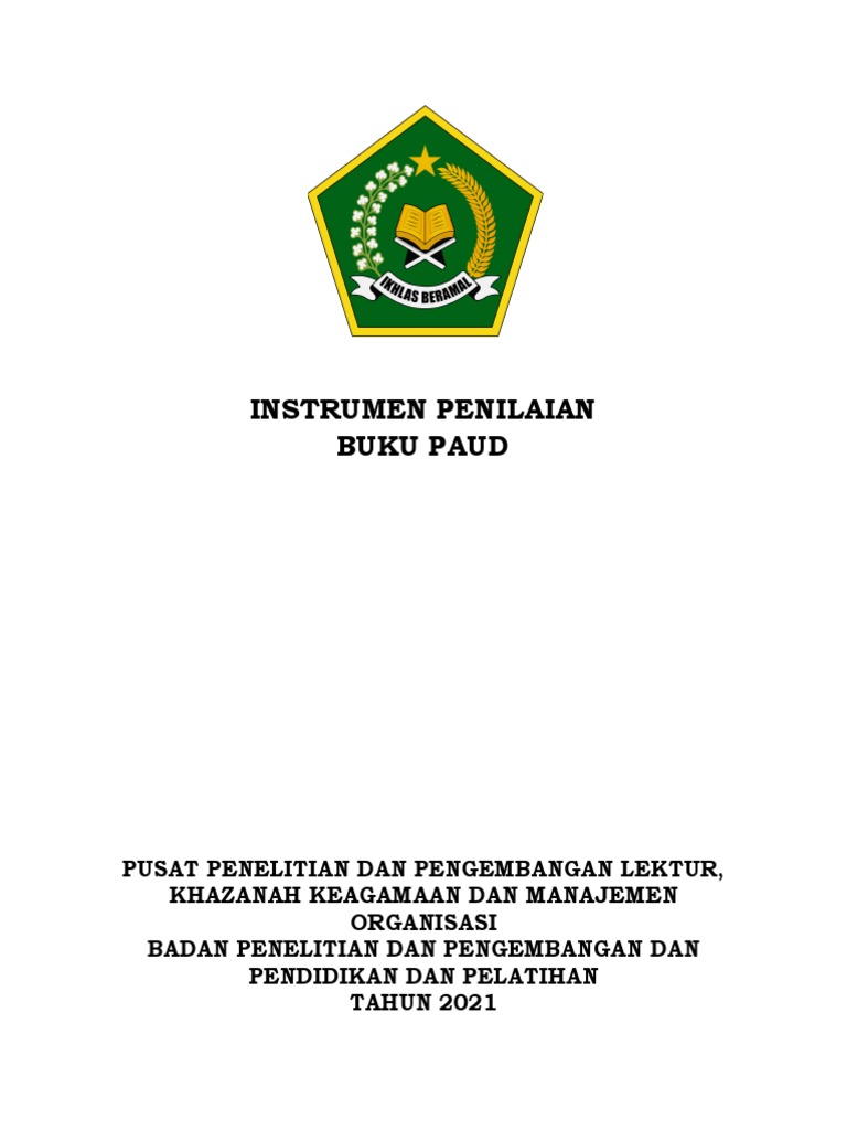 Instrumen Penilaian Buku PAUD | PDF