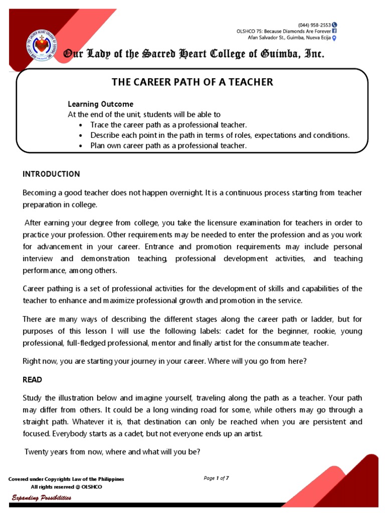 The Teaching Profession Module B | PDF | Teachers | Mentorship The Teaching Profession Module B | PDF | Teachers | Mentorship