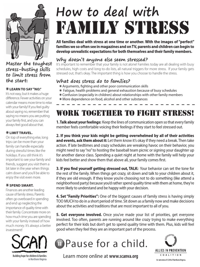 Family Stress: Work Together To Fight Stress! | PDF | Stress (Biology ...