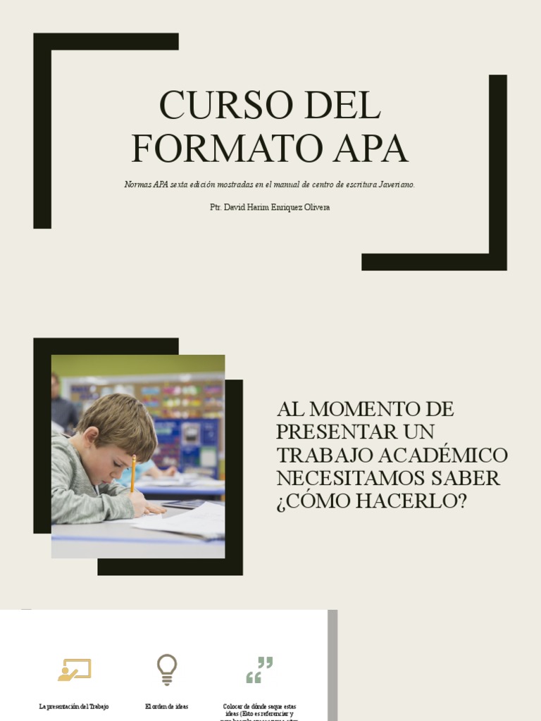 Curso Del Formato Apa Pdf Estilo Apa Citación