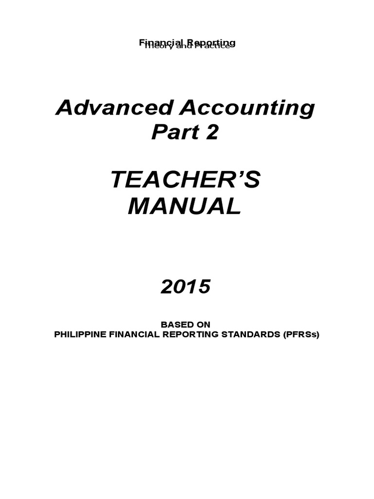 Answer Key Advanced Accounting 2015 | PDF | Goodwill (Accounting ...