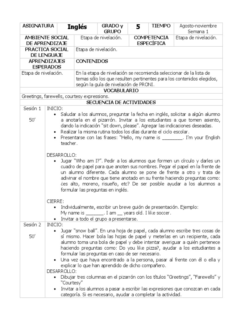 5to Grado Inglés TRIM 1 | PDF | Diccionario | Aprendizaje