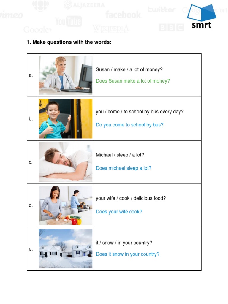 ENGL110 Grammar 3-3 - Present Simple #3 | PDF | Linguistics | Grammar