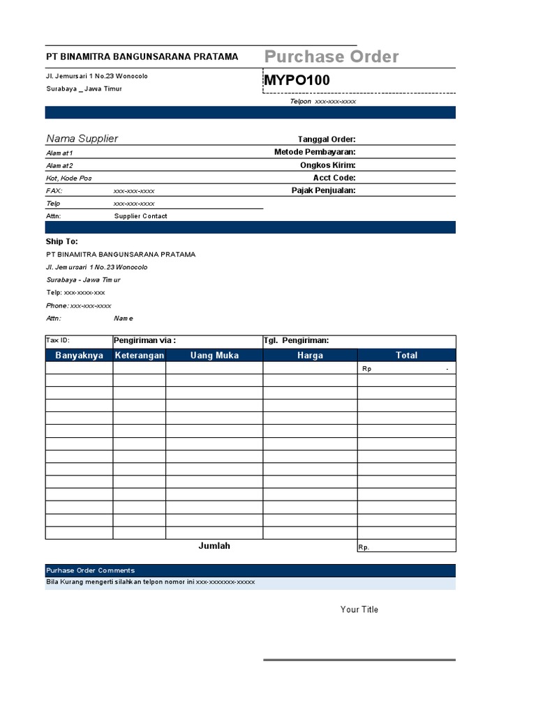 Purchase Order | PDF