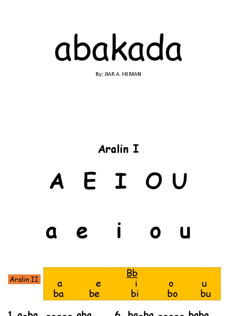 Abakada | PDF