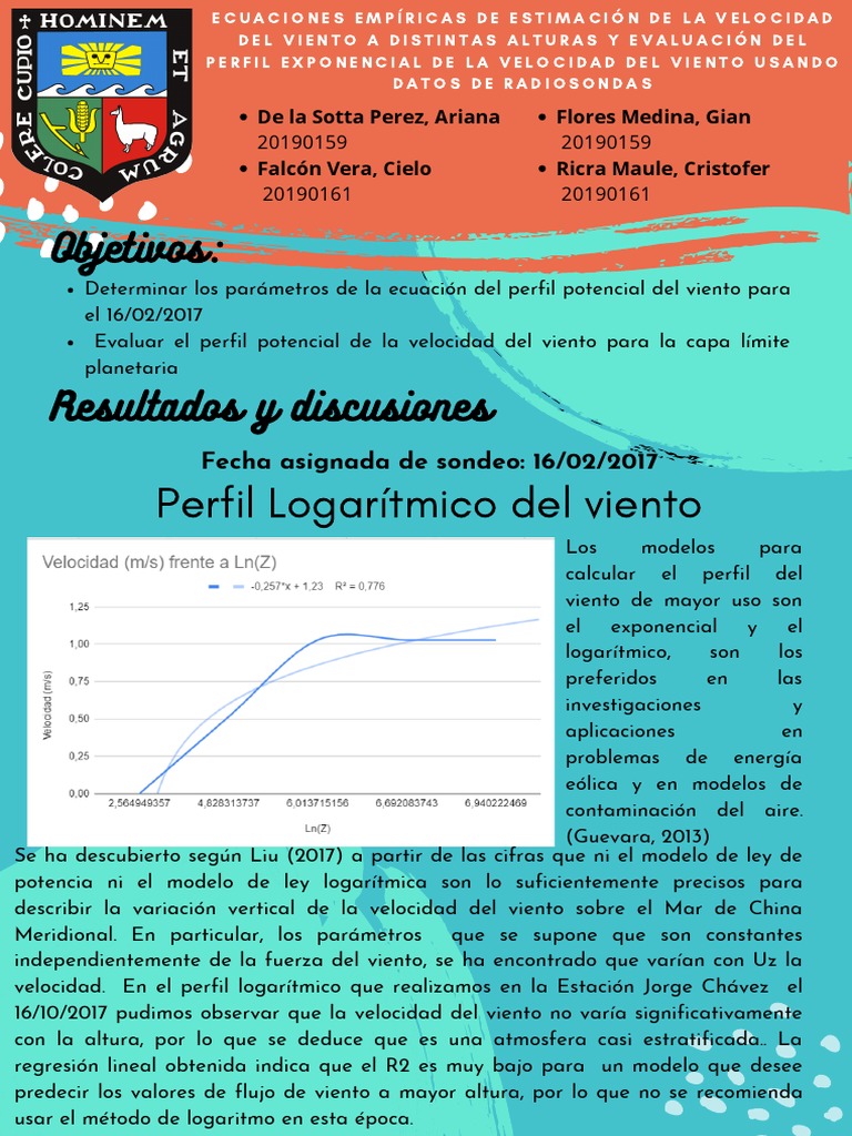 Perfil Logarítmico Del Viento: Objetivos | PDF | Herida | Logaritmo