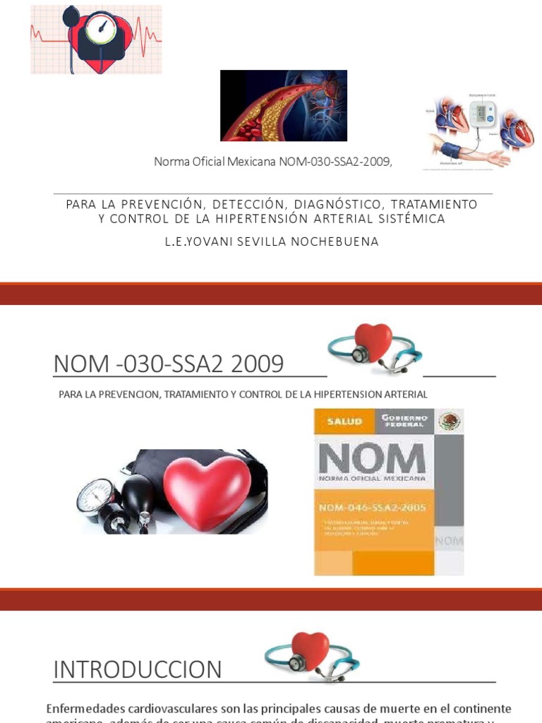 Norma 030 Pdf Hipertensión Presión Sanguínea