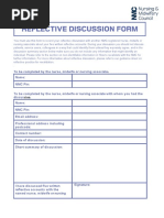 Reflective Accounts Form New | PDF