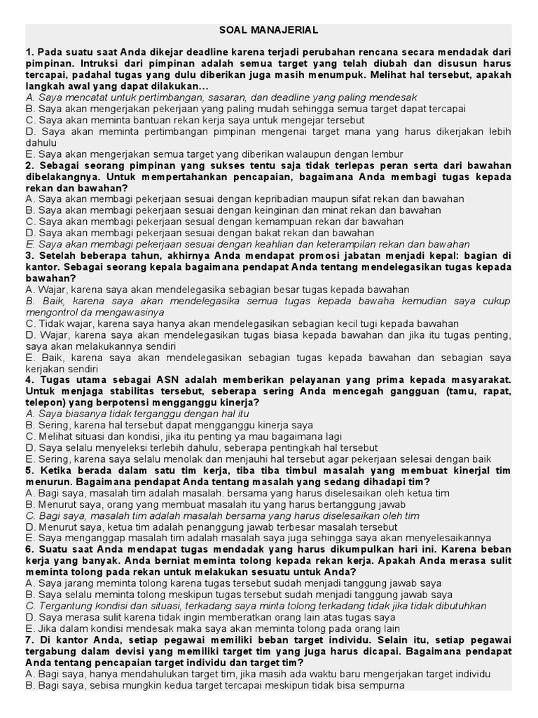 Strategi Manajerial dalam Menghadapi Tantangan | PDF