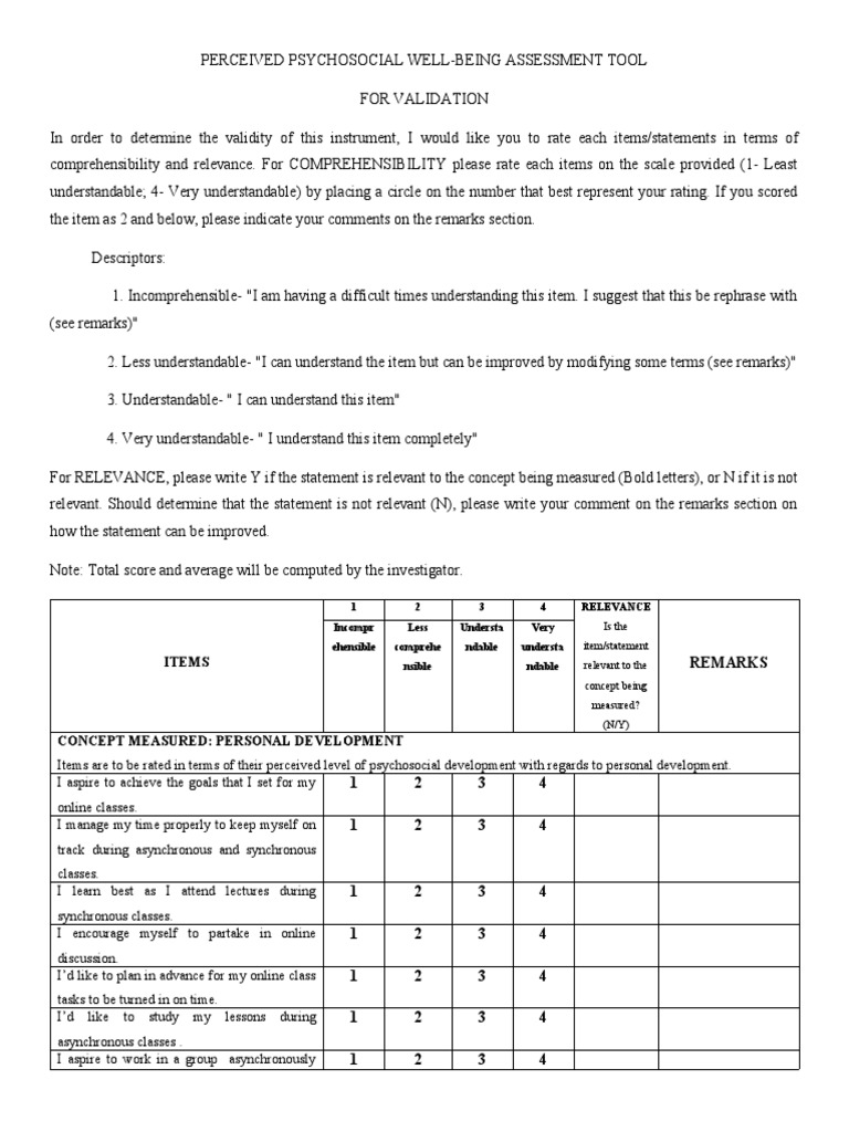 Validation Tool | PDF | Educational Technology | Communication