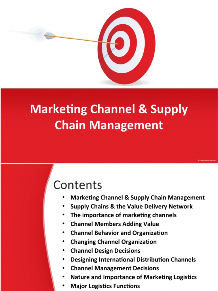 Marketing Channel Supply Chain Management | PDF | Business Process ...