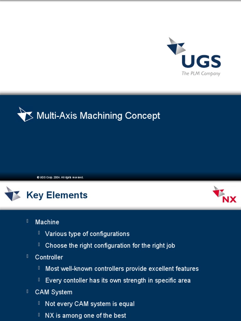 NX MULTI AXIS MACHINING Concept | PDF | Machining | Machines