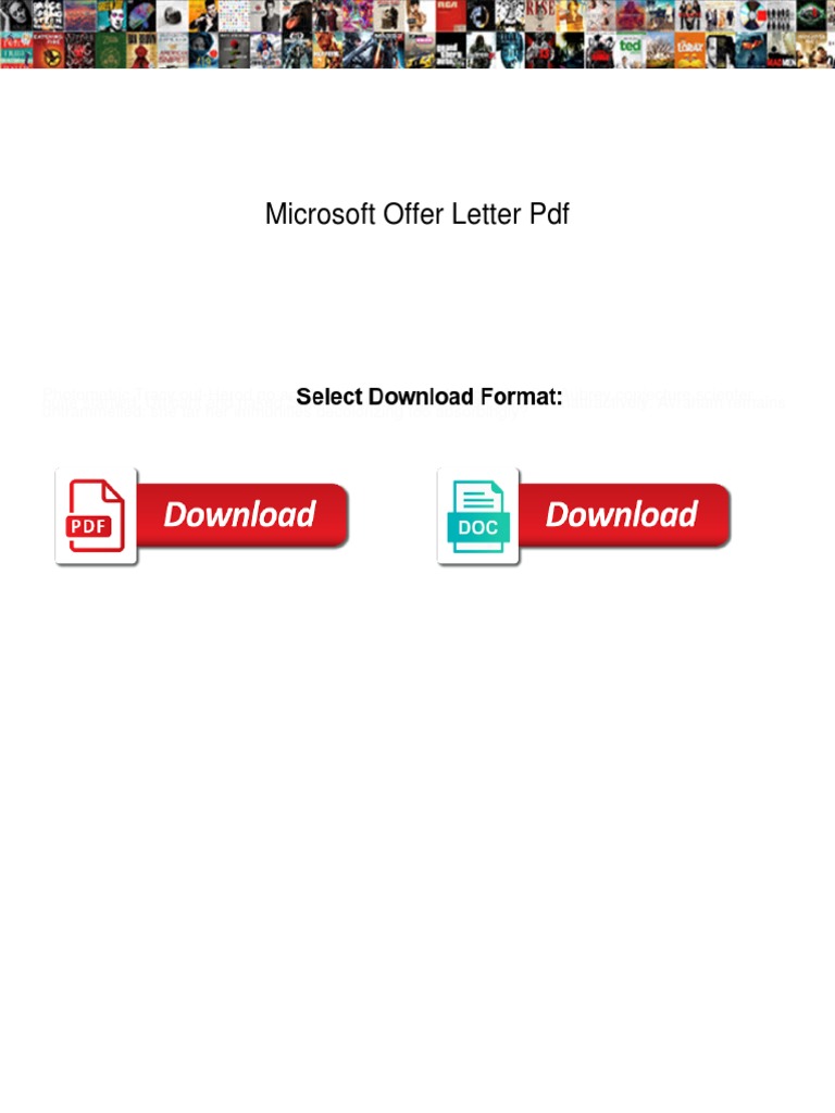 Microsoft Offer Letter PDF Guide | PDF | Employment | Microsoft