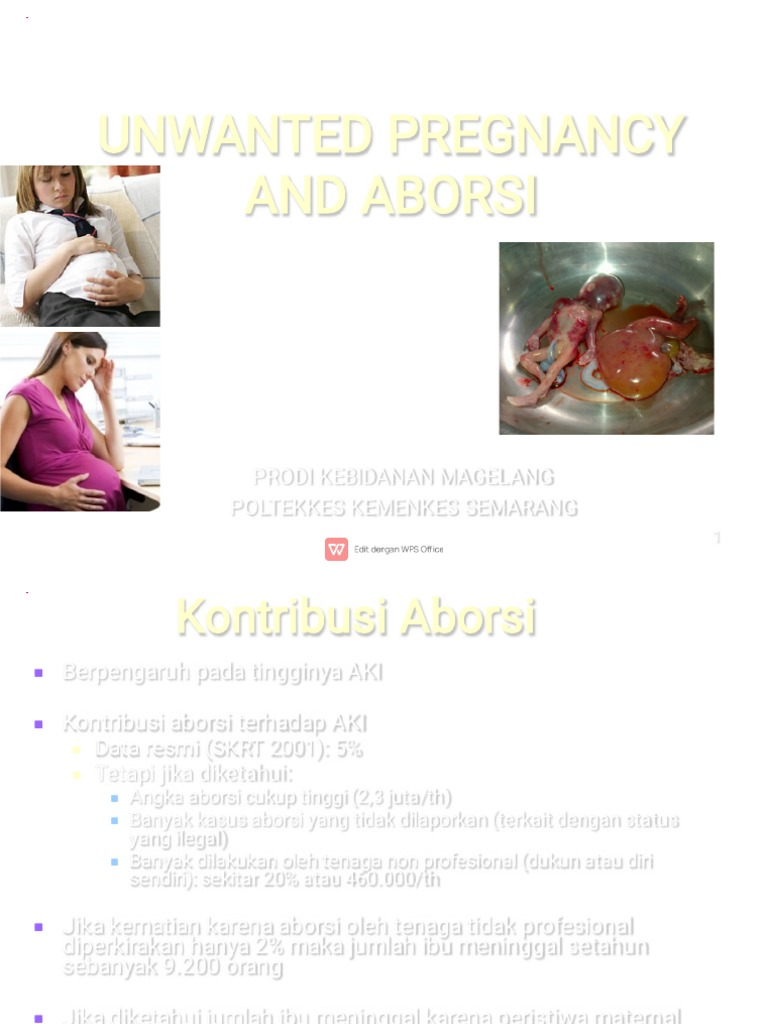 Unwanted Pregnancy Dan Aborsi | PDF