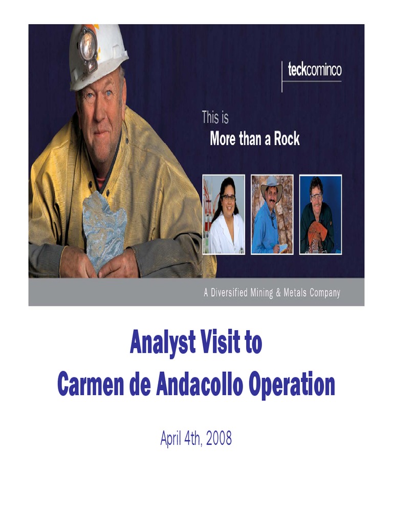 Andacollo Visit April 2008 | PDF | Prices | Mining