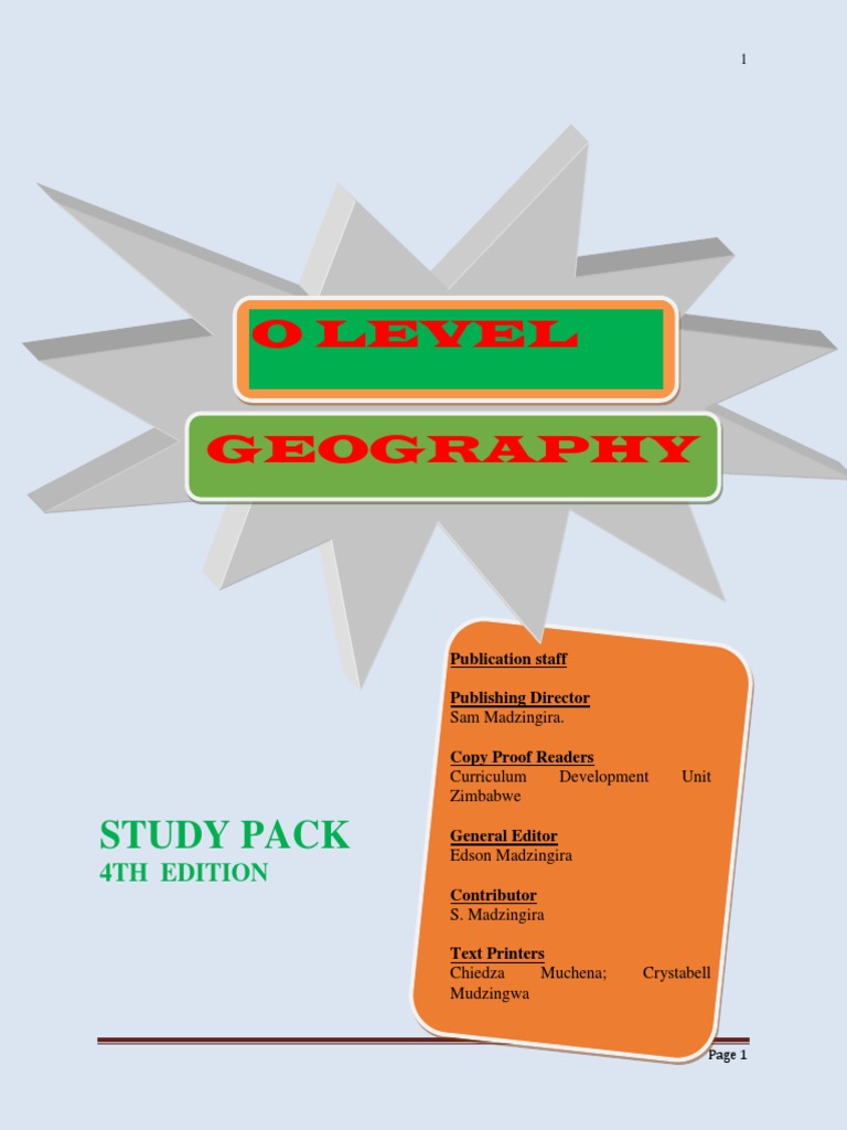 O Level Geography Study Pack 4th Ed. | PDF | Plate Tectonics | Earth