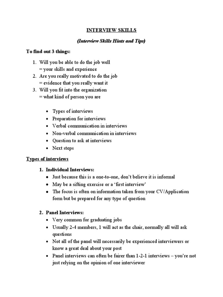 Interview Skills | PDF | Interview | Neuropsychological Assessment