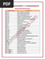 WPS Office PC Keyboard Shortcuts - 1 | PDF | Computer Keyboard | Text