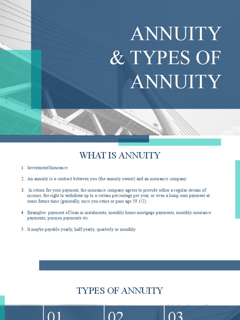 Annuity & Types of Annuity | PDF | Life Annuity | Investing