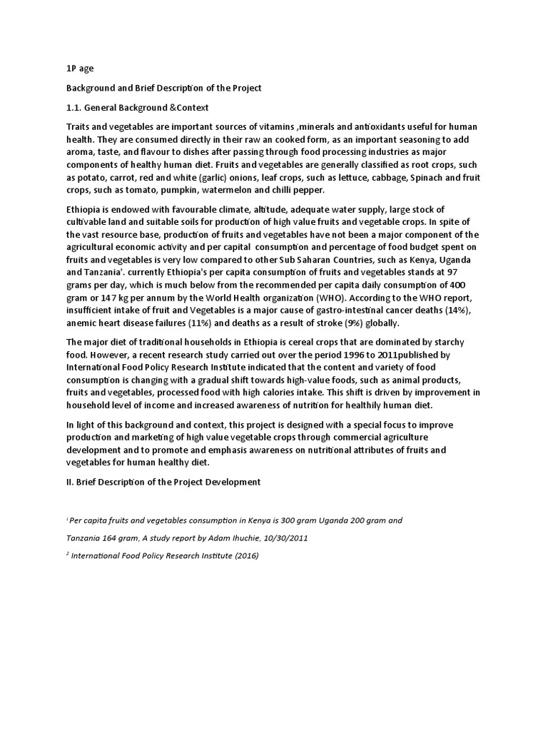 Vegetable Farming Business Plan Overview | PDF | Vegetables | Agriculture