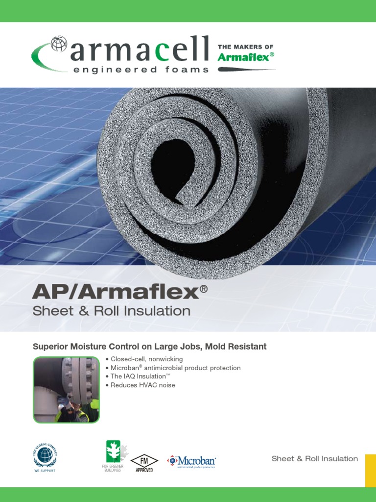 AP Armaflex Sheet & Roll | PDF | Thermal Insulation | Duct (Flow)
