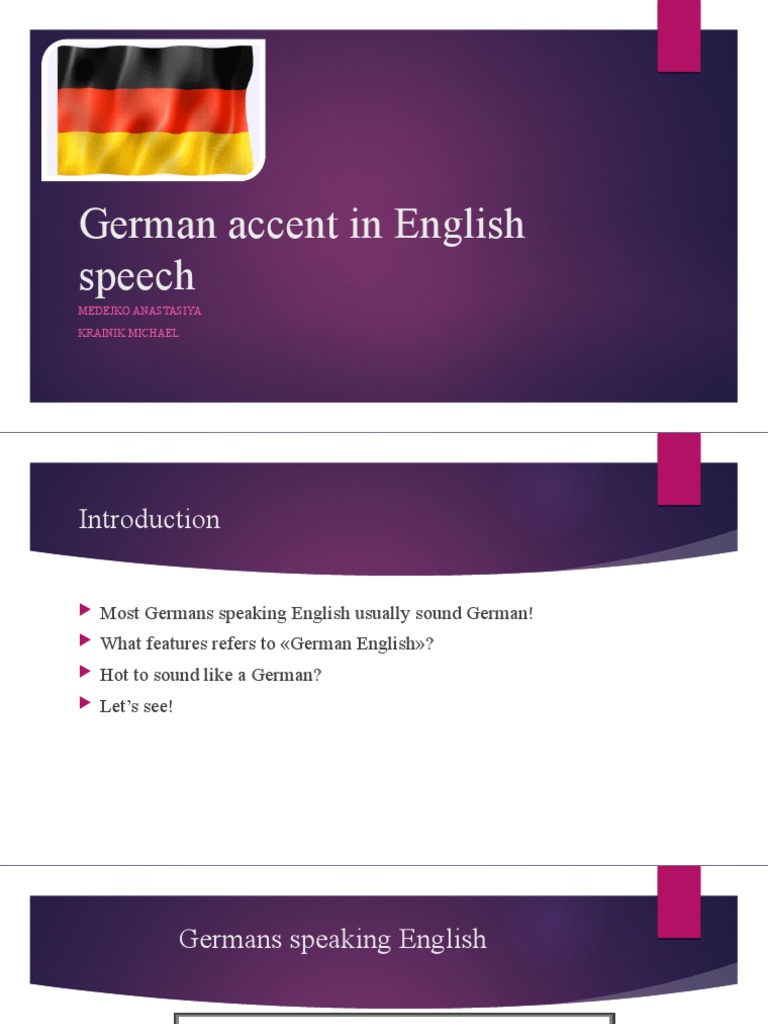 German Accent in English Speech | PDF | Foreign Language Studies | Art