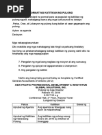 Katitikan NG Pulong (Example) | PDF
