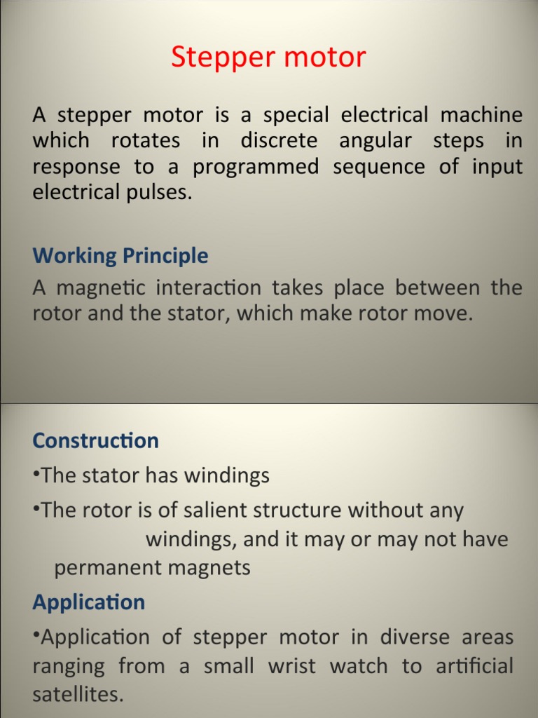 Stepper Motors | PDF | Science & Mathematics | Technology & Engineering
