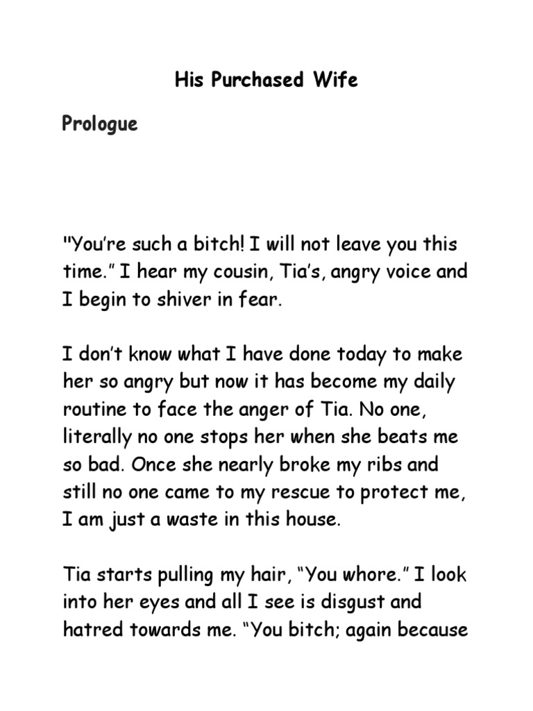 His Purchased Wife Pdf
